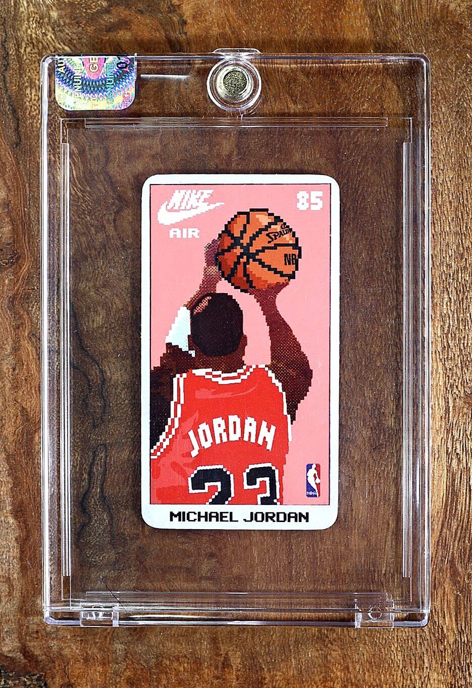 1985 Michael Jordan Rookie RC Chicago Bulls 8-Bit Fadeaway NO 1986 ...