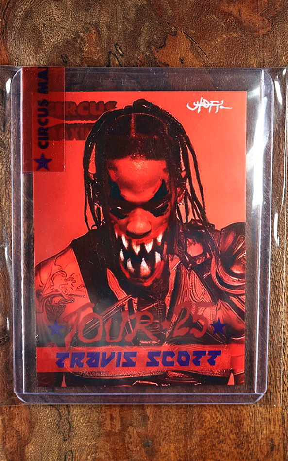 Travis Scott Circus Maximus "Demon" Promo card 2025 Sticker Sealed NEW ...